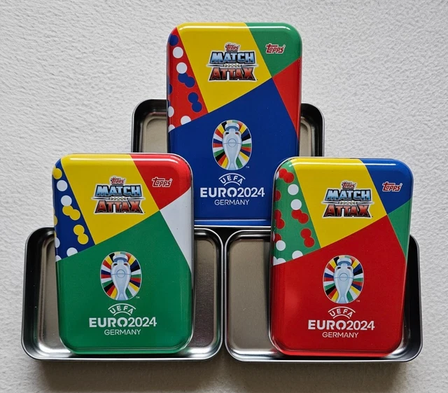 TOPPS MATCH ATTAX UEFA Euro 2024 Empty Mega Storage Tin Set £10.00 ...