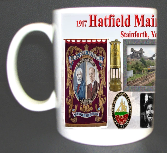 HATFIELD MAIN COLLIERY Coal Mine Mug. Limited Edition Gift Miners ...