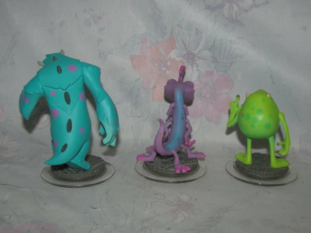DISNEY INFINITY MONSTERS Inc Set - Sully, Mike, Randall, and Crystal ...