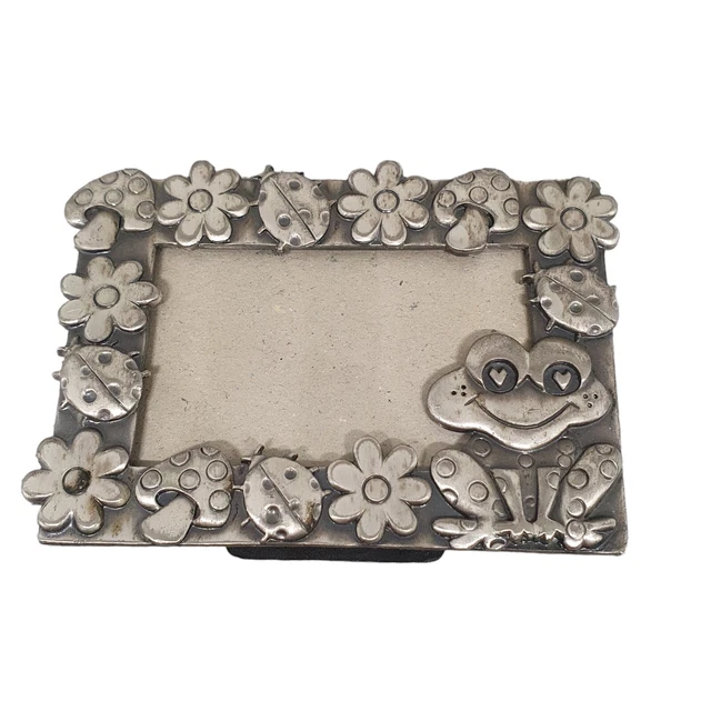 RETRO FROG DAISIES Photo Frame Kitsch Vintage Mushrooms Ladybirds ...