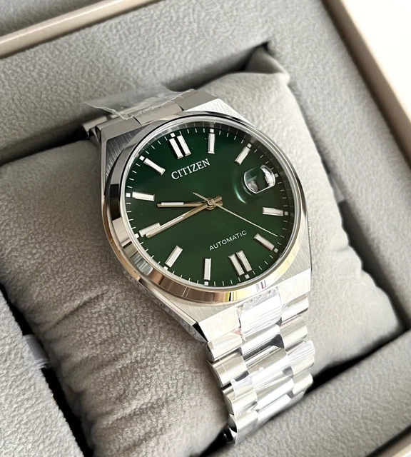 NEW! CITIZEN WATCH NJ0150-81X Tsuyosa Automatic Green Dial Stainless ...