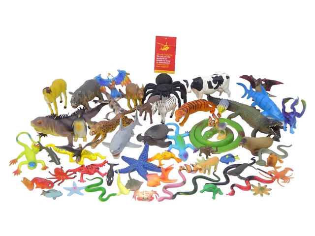 ANIMAL FIGURES BUNDLE Sea Creatures Wild Animals Snakes Lizards BP1 £6. ...