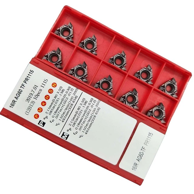 INSERTS FILET S CNC 16 IR AG60 TF PR1115 haute performance pour usinage de pr EUR 21,16 ...