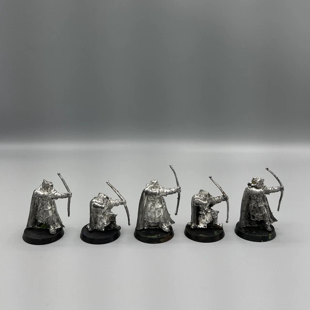 GW MESBG FARAMIR'S Rangers x5 Metal Lord Of The Rings unpainted metal ...