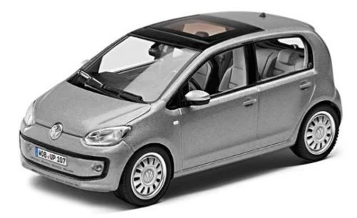 VW UP MODEL Car 1:43 Scale Diecast 4 Door Tungsten Silver Metallic ...