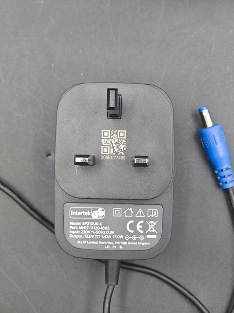 GENUINE SP210UK-K SKY Q HUB/Router 12v Power Supply 12V 1.42A 17W Now £ ...