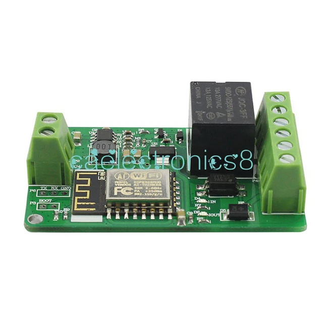 DC 7-30V ESP8266 WIFI Relay Module ESP-12F Network Relay Module 220V ...