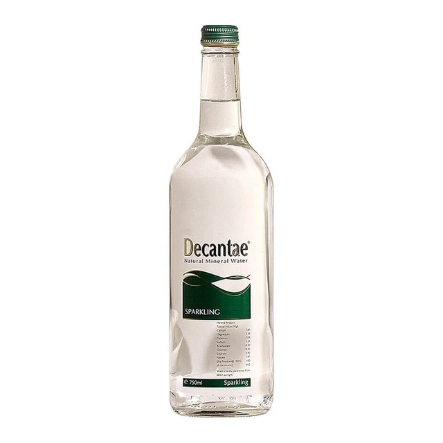 DECANTAE SPARKLING WATER 12 X 750Ml Bottles Purest Sparkling Water Soft ...