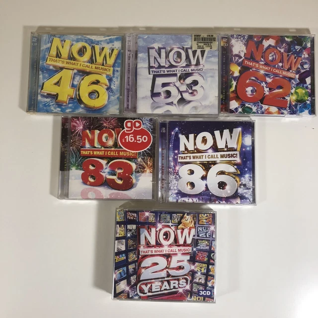 NOW THATS WHAT I Call Music CD Bundle 46 53 62 83 86 & 25 years. 6 ...