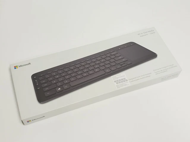 MICROSOFT ALL-IN-ONE MEDIA Keyboard - Wireless - Integrated Multi-touch ...