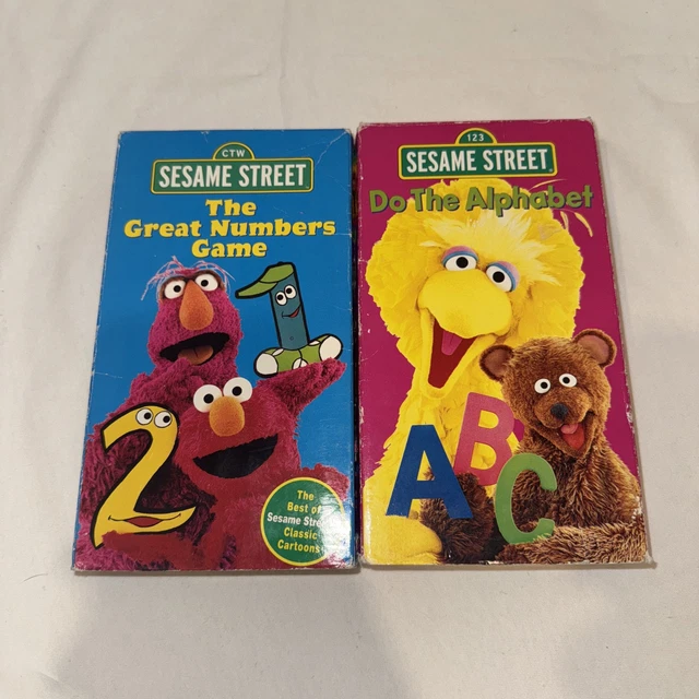 SESAME STREET VHS LOT/2 DIFFERENT/ The Great numbers game/ Do The ...