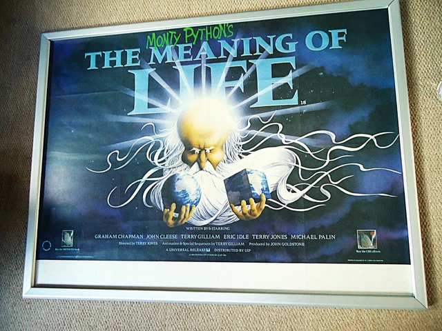 MONTY PYTHON’S THE Meaning Of Life Original 1983 UK Quad Cinema Film ...