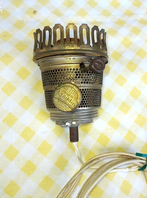 ALADDIN ELECTRIFIED OIL Lamp Burner OLD Model B £9.31 - PicClick UK