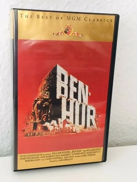 VINTAGE ORIGINAL BEN Hur VHS Film Kassette mit OVP aus 1992 !! EUR 10 ...