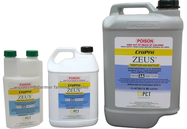 ZEUS CROPRO BIFENTHRIN Termites General Insecticide Cockroaches Flies 1 ...