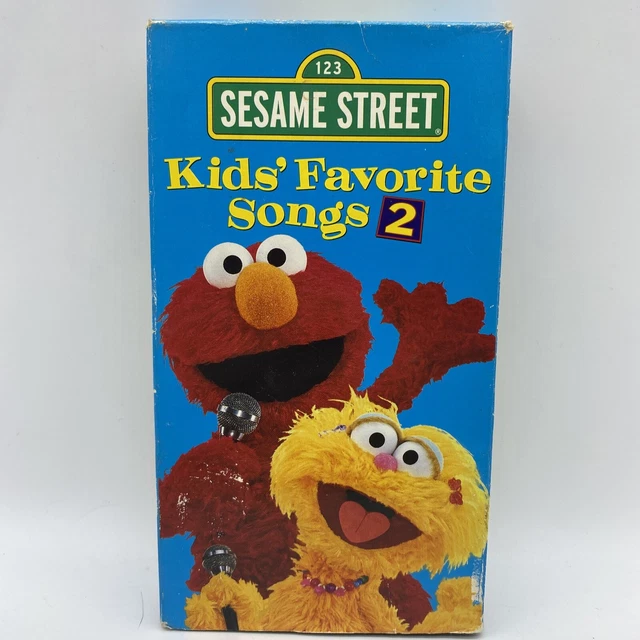 SESAME STREET KIDS’ Favorite Songs 2 VHS Home Video Tape Vintage Elmo £ ...