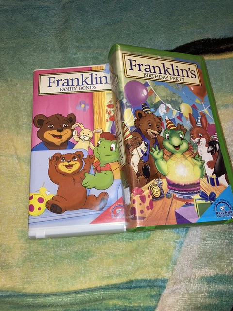 FRANKLIN THE TURTLE VHS Tapes Lot Birthday Party, Family Bonds 90s VTG ...