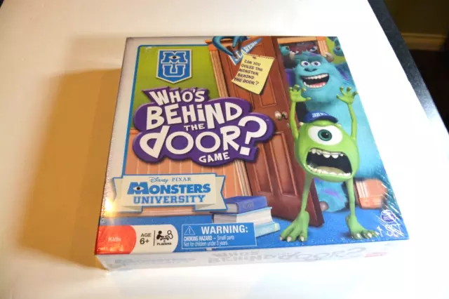 DISNEY PIXAR MONSTERS Inc University Who’s Behind The Door Board Game ...