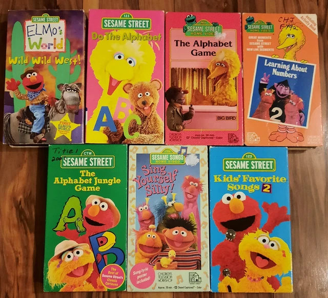 Elmo Sesame Street Vhs Lot
