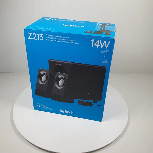 LOGITECH Z213 BOLD Sound Speaker System With Subwoofer 14W £44.99 ...