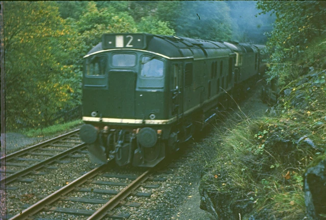 ORIGINAL 35MM RAILWAY Slide Class 24 And 26 Diesels Glenfarg 1962 And ...