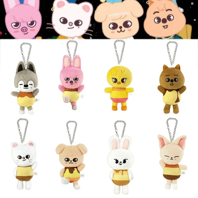 JYP FELIX PLUSH Keychain Cute And Soft Stuffed Rabbit Toy Brown Bear ...