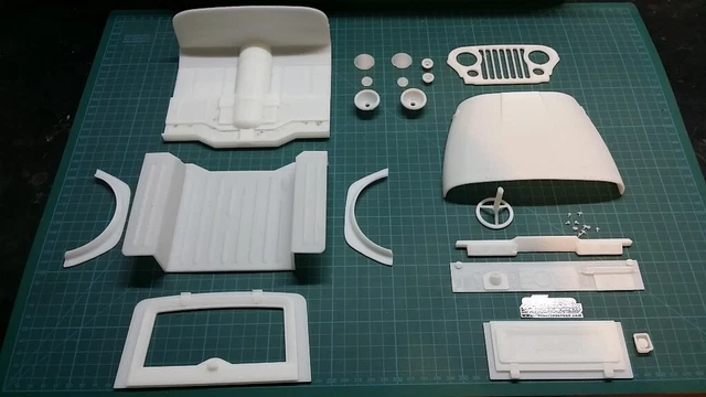 TAMIYA JEEP WRANGLER YJ to CJ Complete Conversion Kit EUR 140,00 ...