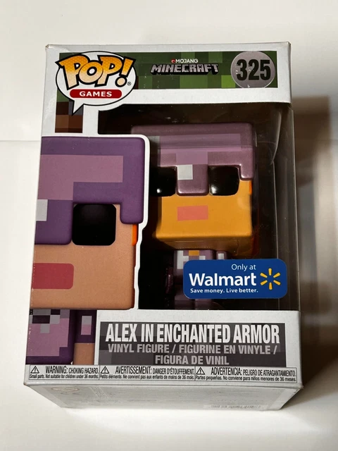 FUNKO POP! #325 Minecraft Alex in Enchanted Armor Vinyl Figure Walmart ...