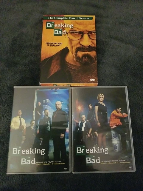 BREAKING BAD: THE Complete Fourth Season (DVD, 2012, 4-Disc Set) #61 $4 ...