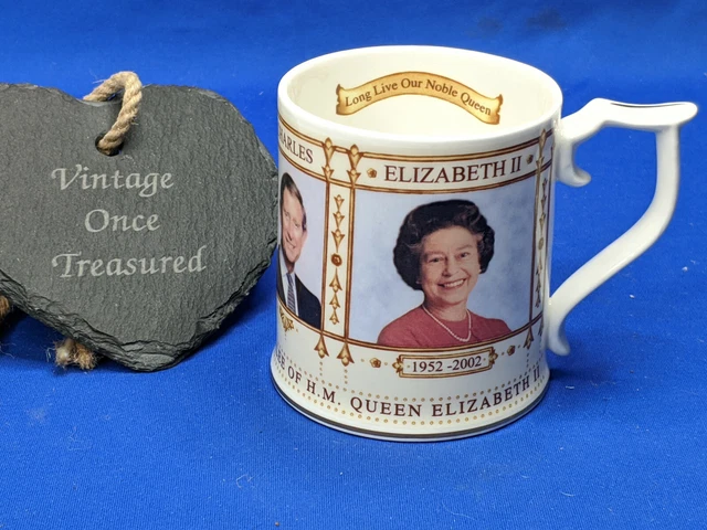 QUEEN ELIZABETH GOLDEN Jubilee * Sutherland LINE OF SUCCESSION Mug ...