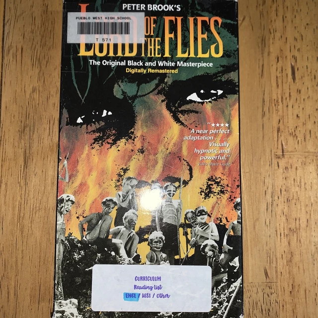 LORD OF THE Flies VHS Peter Brook 1963 Black And White Rare! £8.14 ...