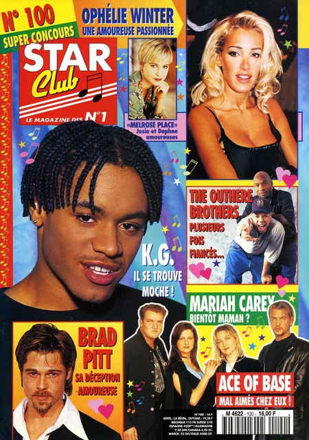 MAGAZINE STAR-CLUB N°100, MN8, Ophélie WINTER, ACE of BASE, MELROSE ...