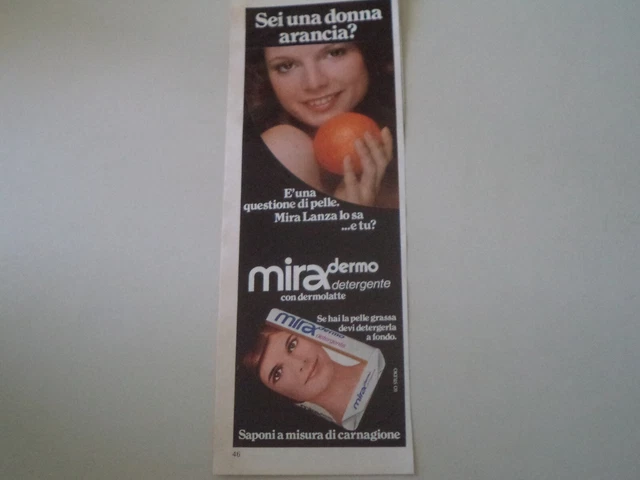 ADVERTISING PUBBLICITÀ 1974 SAPONE MIRADERMO MIRA LANZA MIRALANZA EUR 4 ...