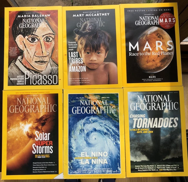 NATIONAL GEOGRAPHIC MAGAZINE 6 issue bundle £1.58 - PicClick UK