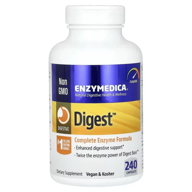 ENZYMEDICA, DIGEST, COMPLETE Enzyme Formula, 240 Capsules, Expiry:2026 ...