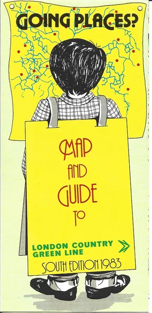 LONDON COUNTRY GREEN Line Map And Guide - South Edition 1983 £1.00 ...