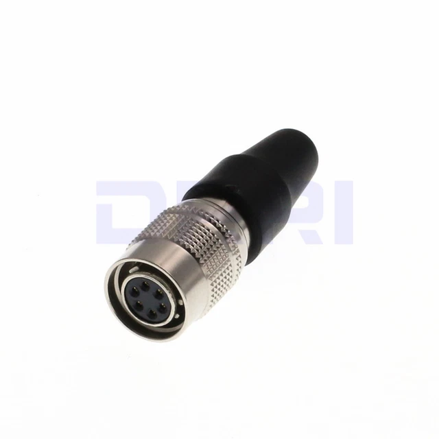 HIROSE 6 PIN female power cable connector HR10A-7P-6S for Industrial ...
