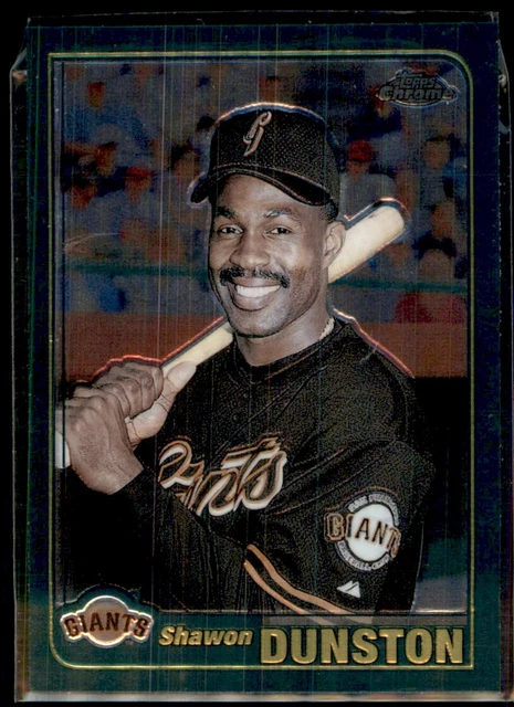 2001 TOPPS TRADED & Rookies Chrome Shawon Dunston San Francisco Géants ...