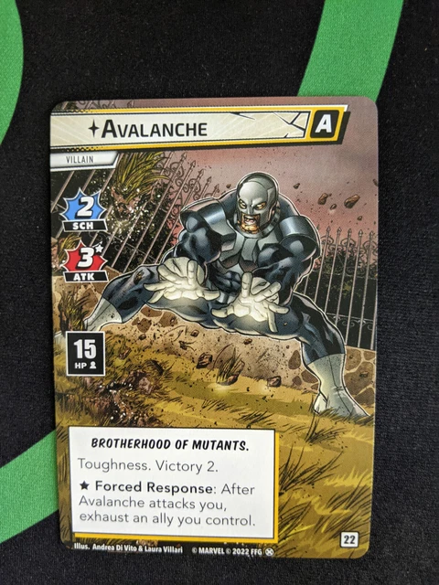 MARVEL CHAMPIONS MUTANT Genesis Promo Avalanche Art Étendu Méchant EUR 6,64 - PicClick FR