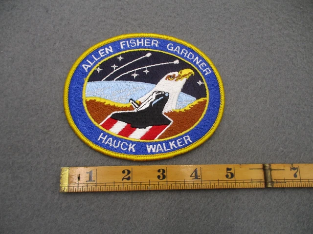 PARCHE DEL TRANSBORDADOR espacial NASA Discovery STS-51A Allen Fisher ...