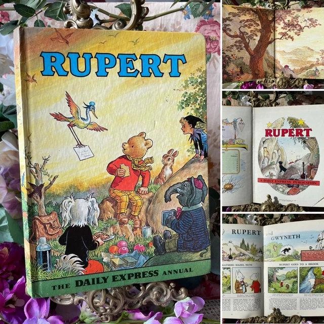 RUPERT THE DAILY Express Annual Vintage 1972 Childrens Book *Reading ...