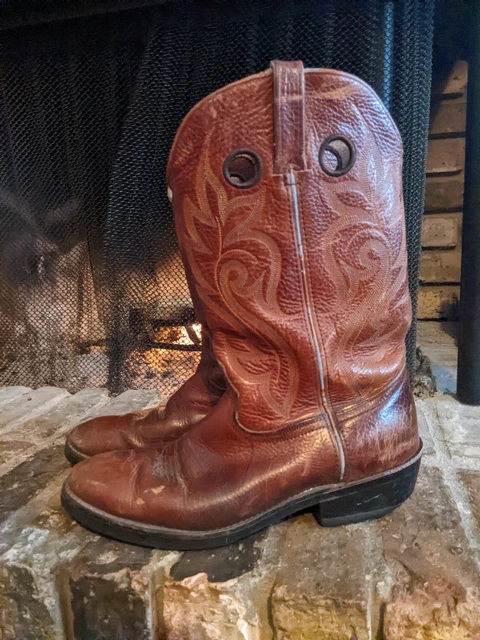 DURANGO MEN'S LEATHER Cowboy Boots sz 10EE Pre Owned £26.85 - PicClick UK