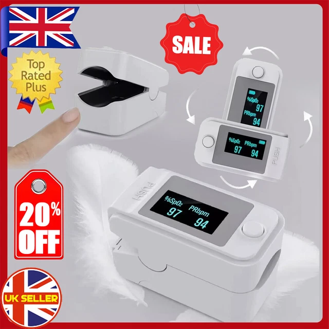 UK LED HIGH-PRECISION Non-invasive Blood Glucose Meter Measure Pulse ...