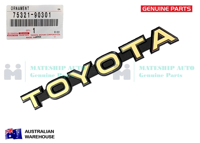 GENUINE TOYOTA LANDCRUISER 40 Series Grill Badge Emblem Plate Ornament ...