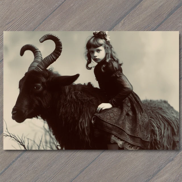 POSTCARD GIRL MONSTER Weird Creepy Imaginary Friend Nightmare Scary ...