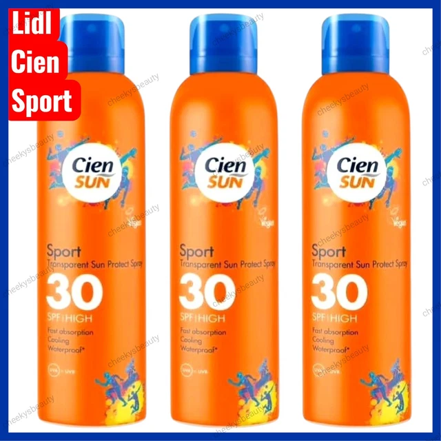 3X LIDL CIEN Sun Sport Transparent Sun Protect Spray SPF 30 High,200ml ...