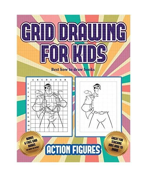 BEST HOW TO draw books (Grid drawing for kids - Action Figures): This ...