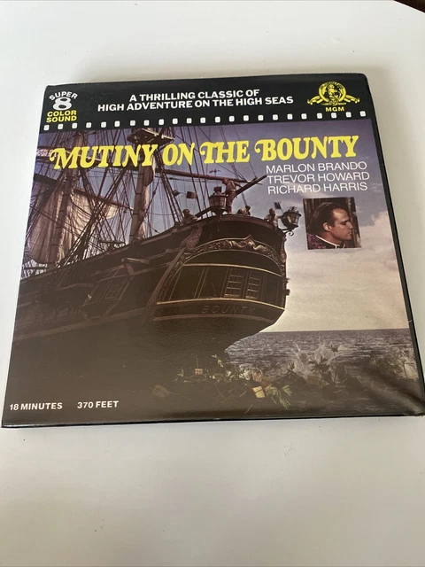 MUTINY ON THE Bounty Marlon Brando 370 Ft 18 Min Super 8mm Film Colour Sound £22.00 - PicClick UK