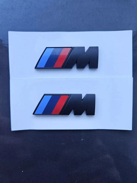 LOGO X2 BMW M Performance M sport ailes BMW noir mat neuf ENVOIE ...