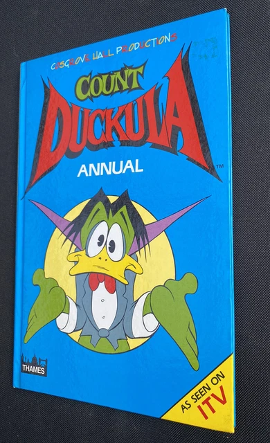 RARE 1989 VINTAGE Count Duckula Annual Hardback Book Marvel Comics £7. ...